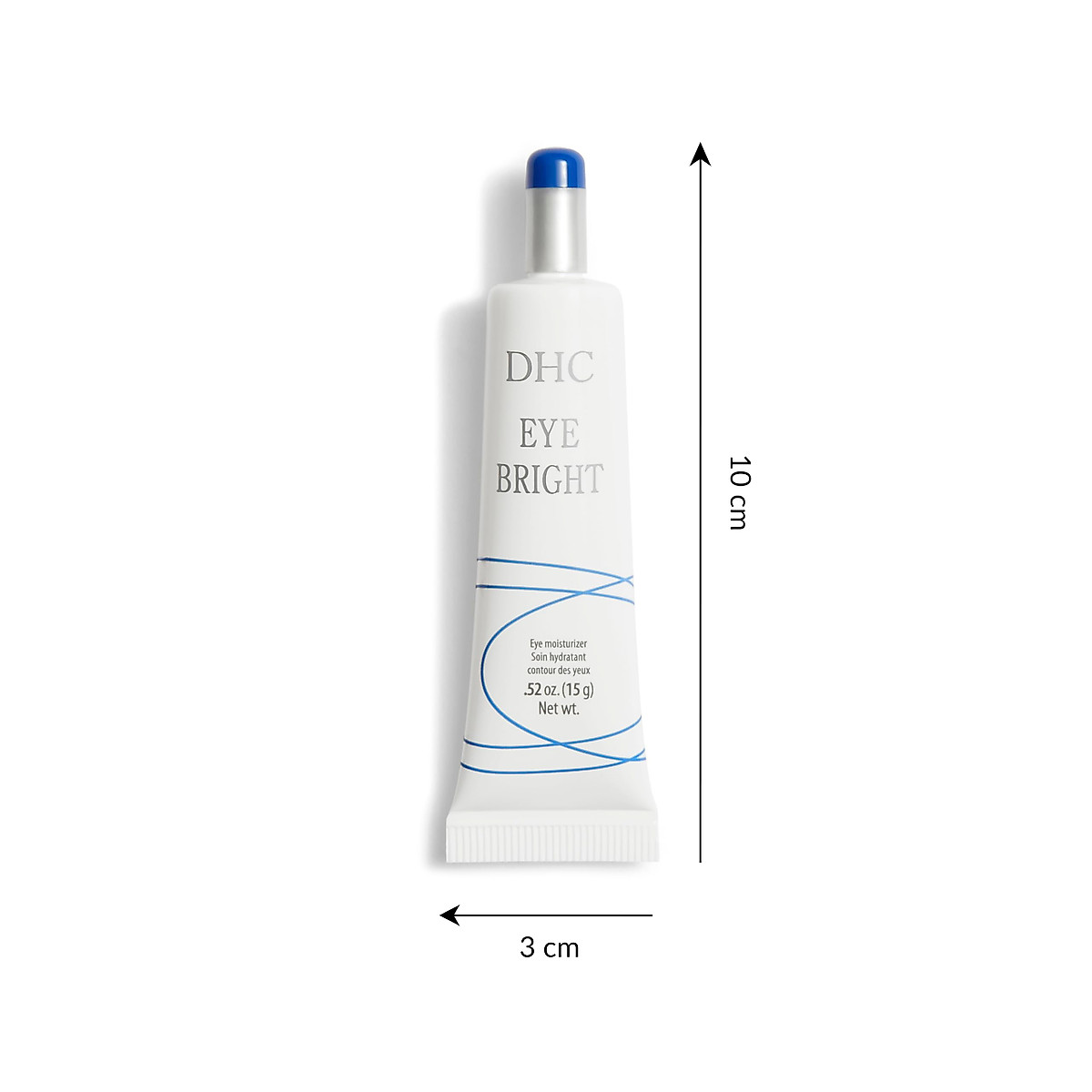 DHC Eye Bright Lightweight Eye Gel Minimizes Dark Circles and Puffy Eyes Absorbs quickly Daytime and Nighttime Use Ideal for All Skin Types, Clear, 0.52 Fl Ounce