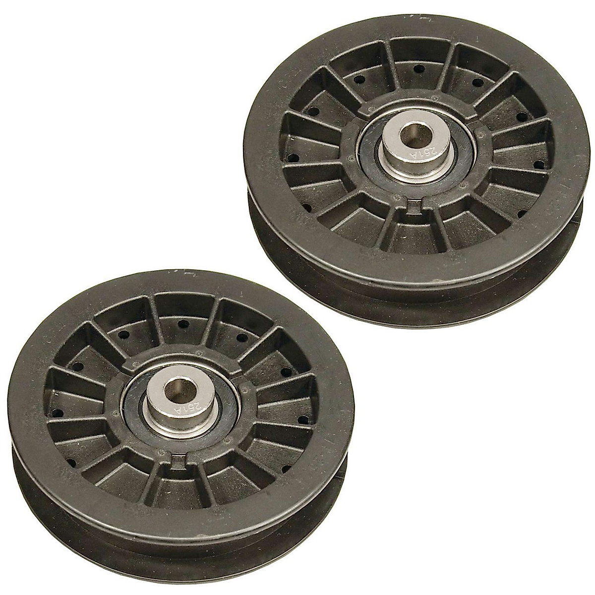 HASMX 280-511 Flat Idler Pulley for Murray Exmark Toro 109-3397 Quest Toro 74812, 74813, 74814, 74815, 74816, 74818, 74820, 74822, 74823, 74824, 74832 and 74914 (2-Set)