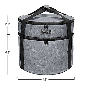 Arineng insulated pie carrier Round Insulated Casserole Carriers, Pie Carriers, Round Insulated Coolers, Casserole Trays For Hot And Cold Foods