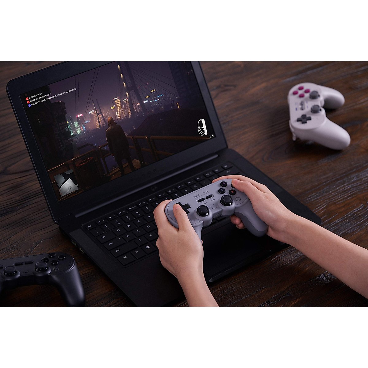 8BitDo Pro 2 Bluetooth Controller for Switch, PC, Android, Steam Deck, Gaming Controller for iPhone, iPad, macOS and Apple TV (Gray Edition)
