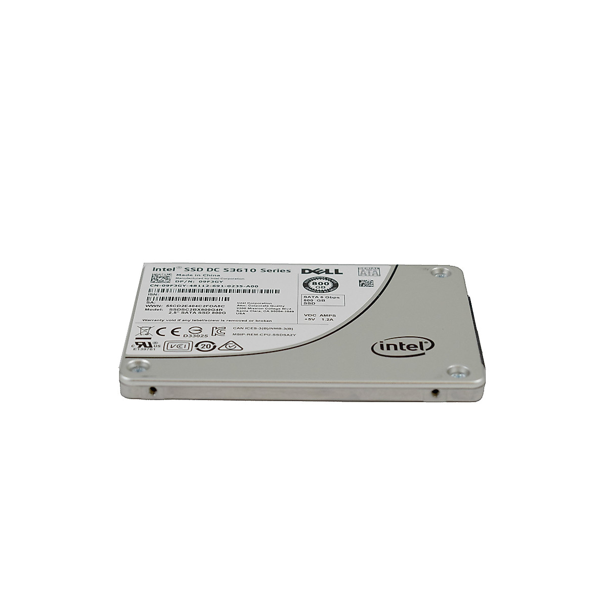 Intel SSDSC2BX800G401 DC S3610 Series 800GB 2.5inch SATA 6Gb/s 7mm MLC SSD Bulk OEM