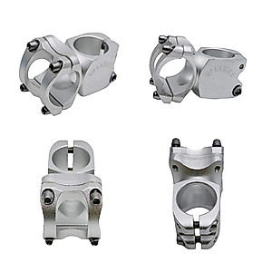 UPANBIKE Bike Stem 31.8mm 28.6mm 32mm Aluminum Alloy Short Stem for Mountain Bike Road Bicycle MTB BMX(Silver)