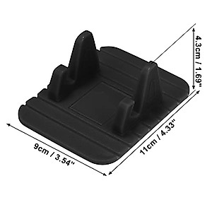 X AUTOHAUX Phone Holder for Car Universal Anti-Slip Dashboard Car Vehicle Cellphone Mobile Phone Pad GPS Mounting Mat Black