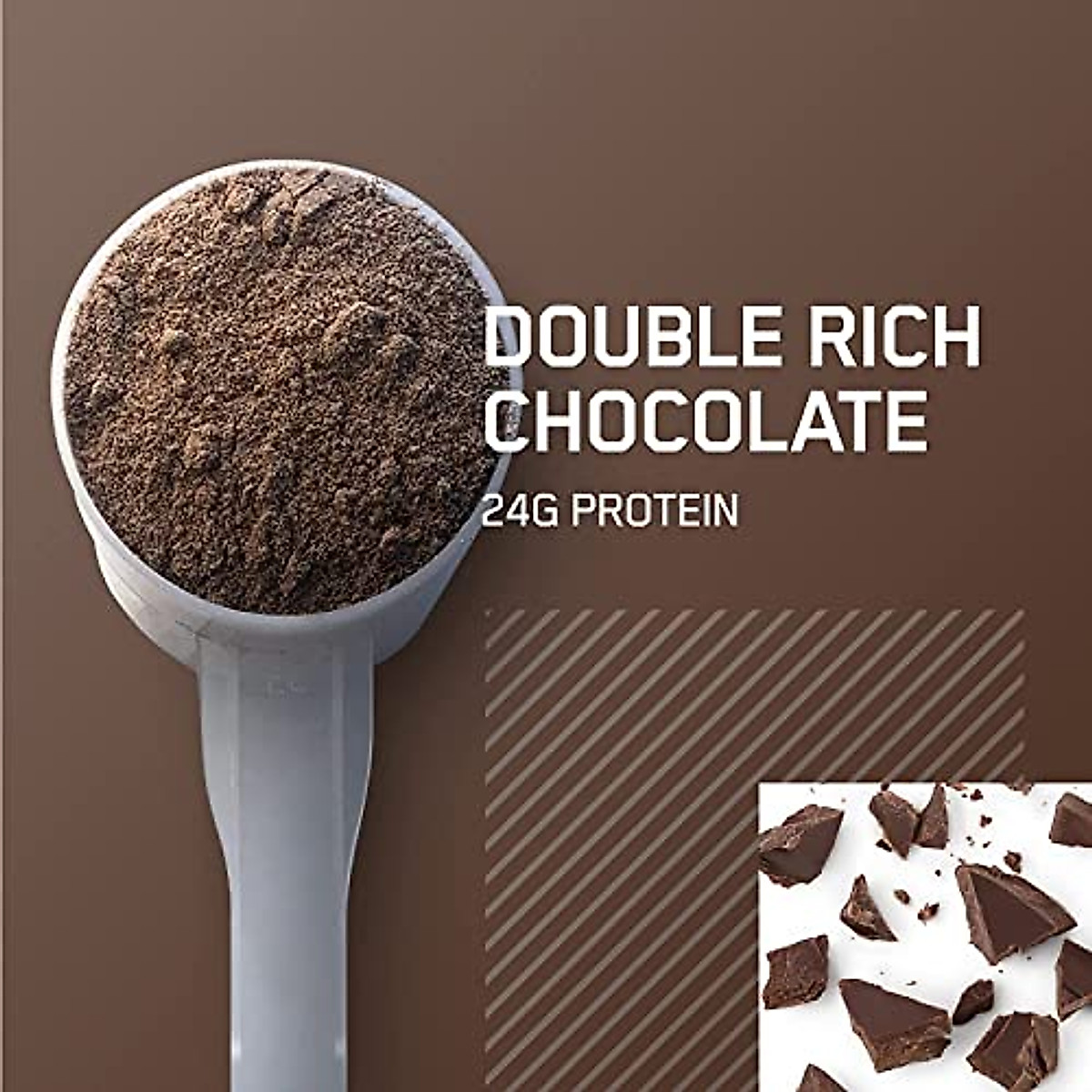 Optimum Nutrition Gold Standard 100% Whey Protein Powder, Double Rich Chocolate 2 Pound (Packaging May Vary)