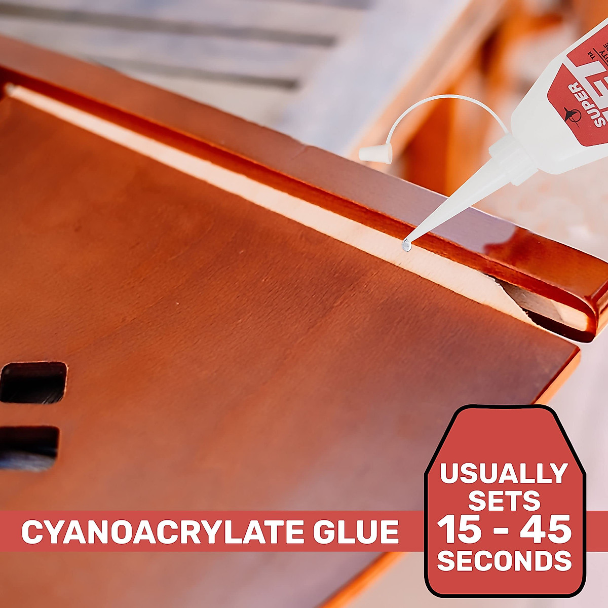 Jet Glue Super Jet - Medium Thickness Industrial Strength CA Glue - Forms Strong Bonds With Just Anything