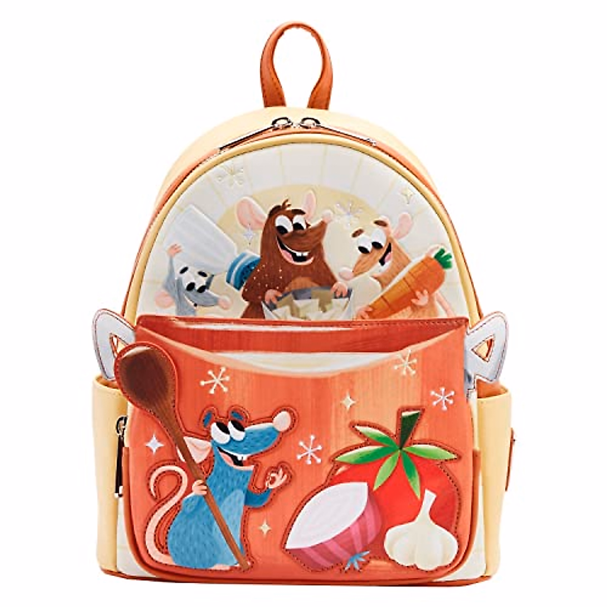 Loungefly Disney Pixar Moments Ratatouille Cooking Pot Womens Double Strap Shoulder Bag Purse