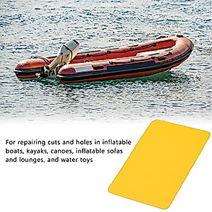 Astibym Repair Patches Kit, PVC Patches Set Professional 6pcs for Kayak(Yellow)