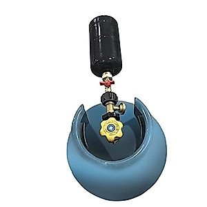 METER STAR QCC1 Propane Filler Adapter for Camping Grill 1LB Cylinder Tank from 20~40LBS Cylinder with ON-Off Control Valve LP Gas Refiller