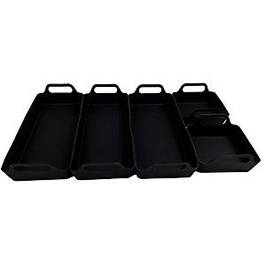 5 Pcs Silicone Sheet Pan Divider, Easy To Clean Nonstick Pan Set for Cooking | Silicone Baking Pans for Oven and Air Fryer | Baking Pans Set for Kitchen |BPA Free Silicone Baking Pan Organizer