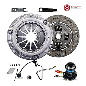 Clutch With Slave And Pre-Bled Clutch Master Cylinder and Line Assembly Kit compatible with B2300 B2500 B3000 Ranger Base Lx Lxt Limited Crew Ds Se Sx Troy 1995-2011 2.3L L4 2.5L L4 3.0L V6 (07-142S)