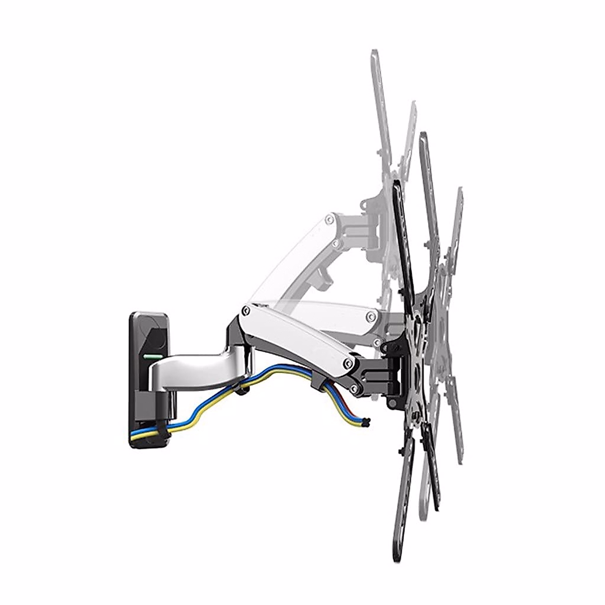 APAINI Spring Dual Arm 40-50" 8-16kg Full Motion Monitor Wall Bracket LCD Tv Mount Holder Support