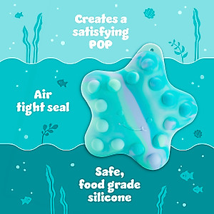 Munchkin® Pop Squish™ Bath Toy, Mold Free Baby and Toddler Bathtub Toy with Sensory and Fidget Play, Starfish