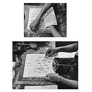 PHONME Handmade Art Round Fan New Chinese Flower Fan Summer Bamboo Fan Paper Round Fan Art Gift Vintage Style