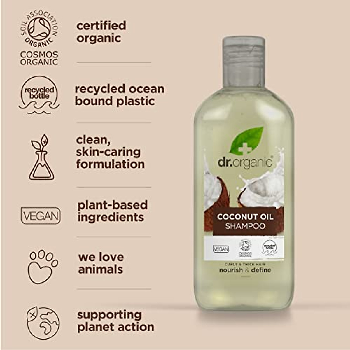 Organic Doctor Organic Virgin Coconut Oil Shampoo, 9 fl.oz.