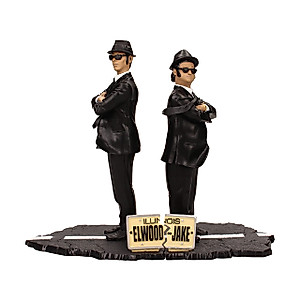 SD Toys Movie Icons The Blues Brothers Jake & Elwood Figure Set, 7"