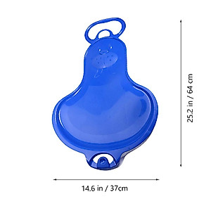 BESPORTBLE Lawn Sleigh 2pcs Snow Sleds Lightweight Flying Carpet Portable Rolling Snow Slider Disc Toy Snow Saucer Sleds Random Color Flying Carpet Sled