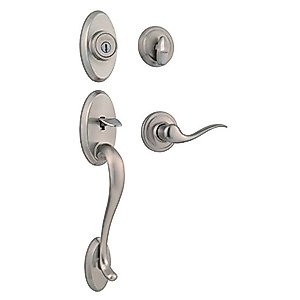 Kwikset 98001-107 Shelboure Handleset, Satin Nickel