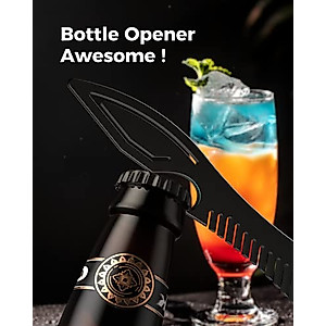 Balishark Mermaid 2023 Upgrade Bushing Systerm 6061 Aluminum Integral Channel Handle Zen Pins Stainless Steel Bottle Opener Comb Tool