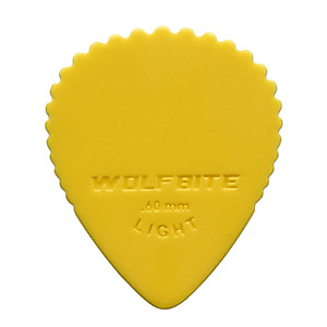 WOLF BITE Guitar Picks | Saw-Toothed Edge Guitar Picks - Medium(.75mm) / Light(.60mm) Variety 12-pack