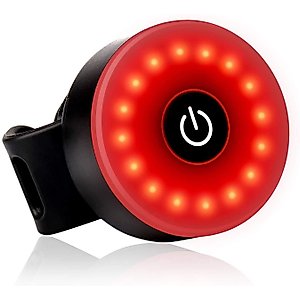 USB Rechargeable LED Bike Tail Light – Daffodil LEC500 - Bright Cycling Safety Flashlight, 5 Lighting Modes, Waterproof Bicycle Light