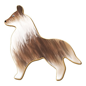 Foose Collie Dog Cookie Cutter 4.75 Inch Animals Handmade in USA Tin Plated Steel