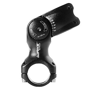 Trenztek Aluminum Alloy 0-60 Degree 110 mm Adjustable Bike Stem Riser Bicycle Handlebar Raiser Extender for Bicycle, MTB Mountain Bike, Road Bike (1 inch 25.4mm)