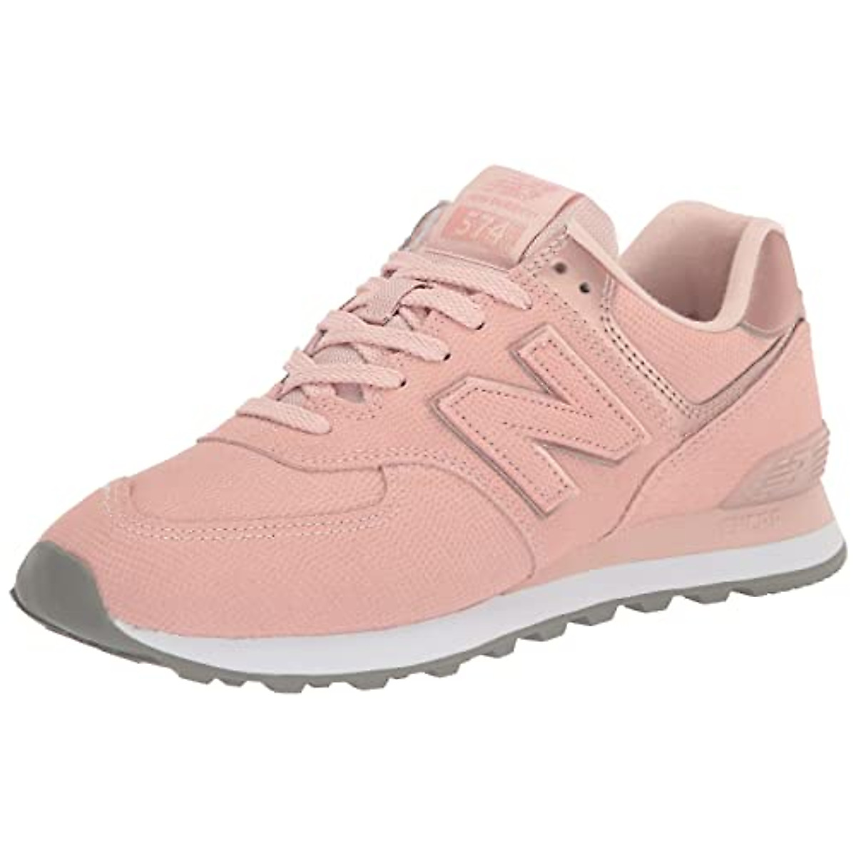 New Balance Women's 574 V2 Embellished Sneaker, Pink/Pink, 7.5