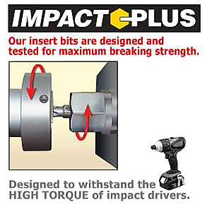 IVY Classic 44112 Impact Plus 1" #2 Square Insert Bit, 20-Piece Contractor Pack