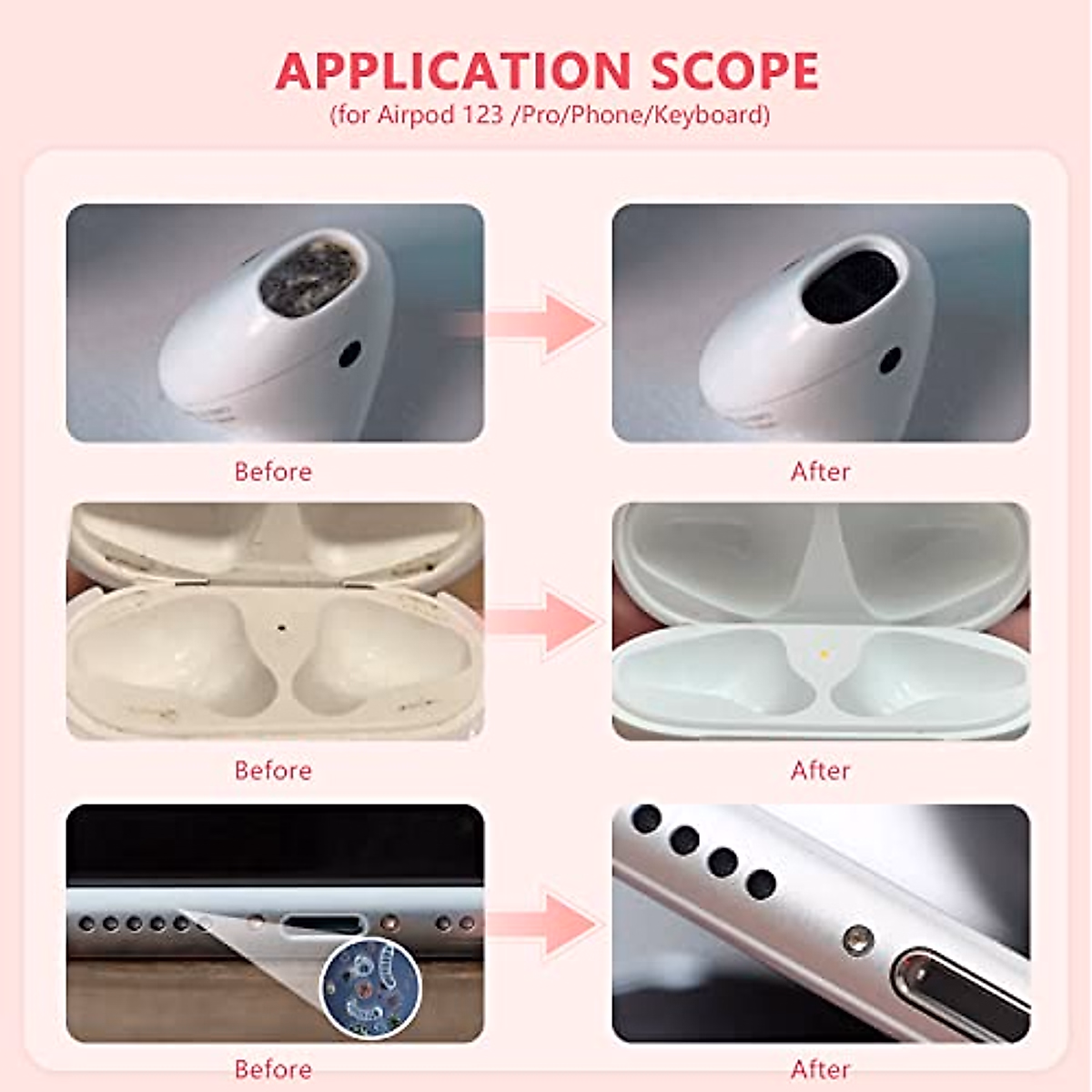 9-in-1 Cleaner Kit for Laptop Screen Keyboard Airpod,Portable Cleaning Pen Brush Tool for Electronics/Earbud/Phone/Laptop/Bluetooth/iPad/Earphones/Computer/Camera (5ml Screens Cleaners Spray)