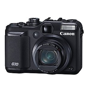 Canon Powershot G10 14.7MP Digital Camera with 5x Wide Angle Optical Image Stabilized Zoom