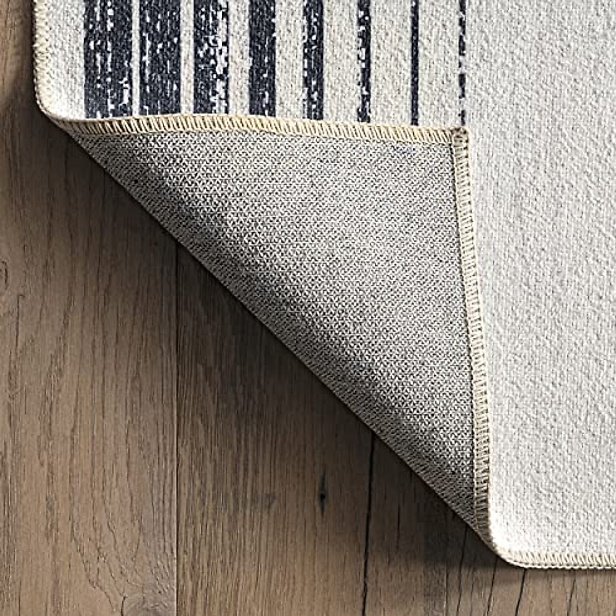 nuLOOM Francesca Machine Washable Contemporary Moon Area Rug, 4' x 6', Grey