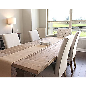 CleverDelights 12" Premium Burlap Roll - 10 Yards - No-Fray Finished Edges - Natural Jute Burlap Fabric