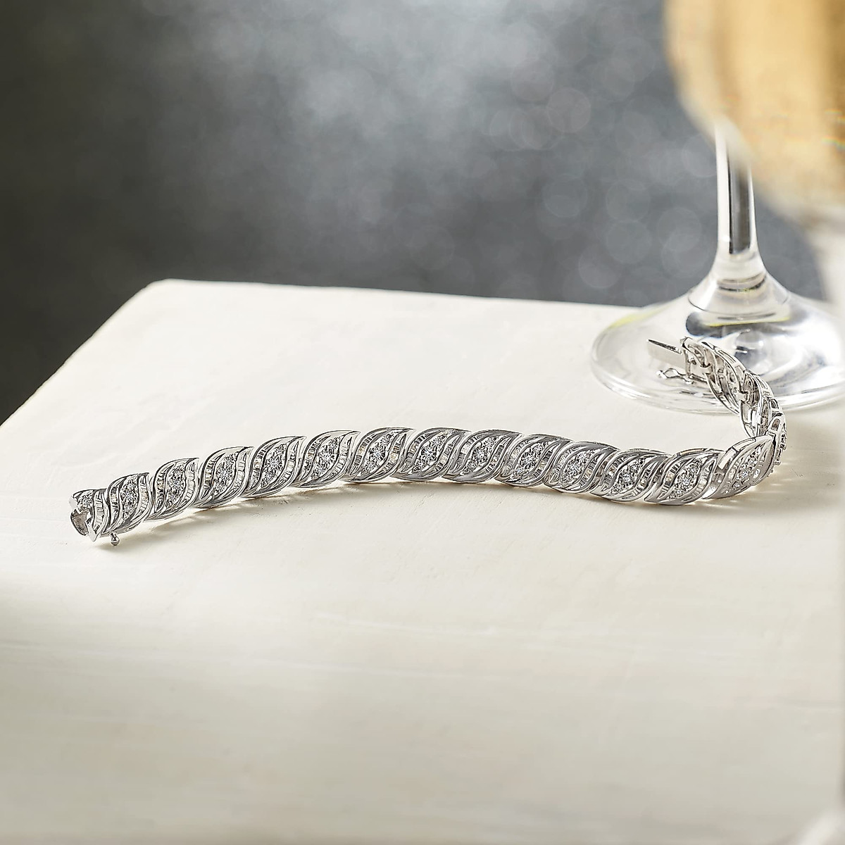 Ross-Simons 1.00 ct. t.w. Diamond Bracelet in Sterling Silver. 8 inches