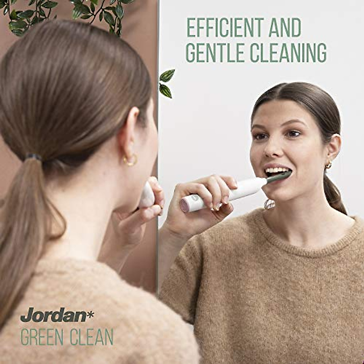 Jordan ® | Green Clean Electric Toothbrush Heads for Electric Toothbrush | Green Clean Sustainable Electric Toothbrush Brush Heads | Oral B Compatible | 2 Units Pack
