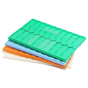 Plastic Microscope Slide Tray; 20 Capacity, Pack of 4