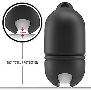 Catalyst Waterproof Special Edition Case for AirPods Pro (1st and 2nd Gen) Compatible Wireless Charging, One-Piece Design, High Drop Protection, with Carabiner, Soft-Touch - Stealth Black