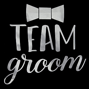 Juvale 20 Pack Bride and Groom Gift Bags with Tissue Paper for Wedding, Groomsmen, Bridesmaid, Reads Team Bride and Team Groom (8 x 4 x 9 In)