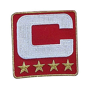 Wendy Red Captain C Patch (4 Gold Stars) sewing On for Jersey Football, Baseball
