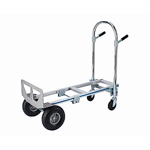 SHZOND 2 in 1 Aluminum Hand Truck Dolly 770lbs Weight Capacity Convertible Hand Truck Utility Cart (2 in 1)