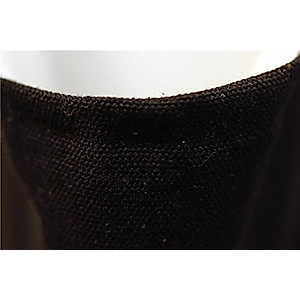 Nuni Unisex DIY Plain Solid Black Canvas Tote Bag, Black/ No Closure, Medium