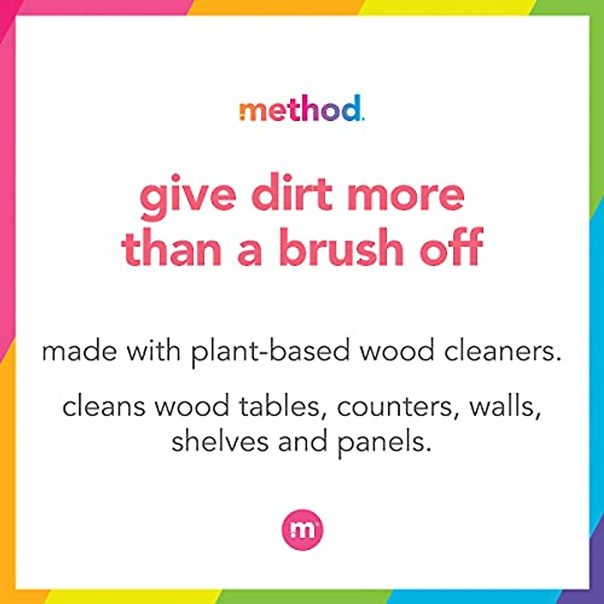 Method Daily Hardwood Cleaner, Almond, Plant-Based Formula That Cleans Shelves, Tables and Other Wooden Surfaces While Removing Dust & Grime, 28 Fl Oz, (Pack of 4)