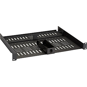 Black Box Network - KVXHP-RMK - Black Box KVXHP Series Extender Rackmount Tray - for Power Module - 1U Rack Height x 19 Rack Width - Rack-mountable - Black - TAA Compliant