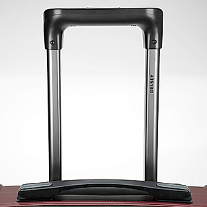 DELSEY PARIS Titanium Hardside Expandable Luggage with Spinner Wheels Checked Luggage, Purple, Checked-Medium 25 Inch