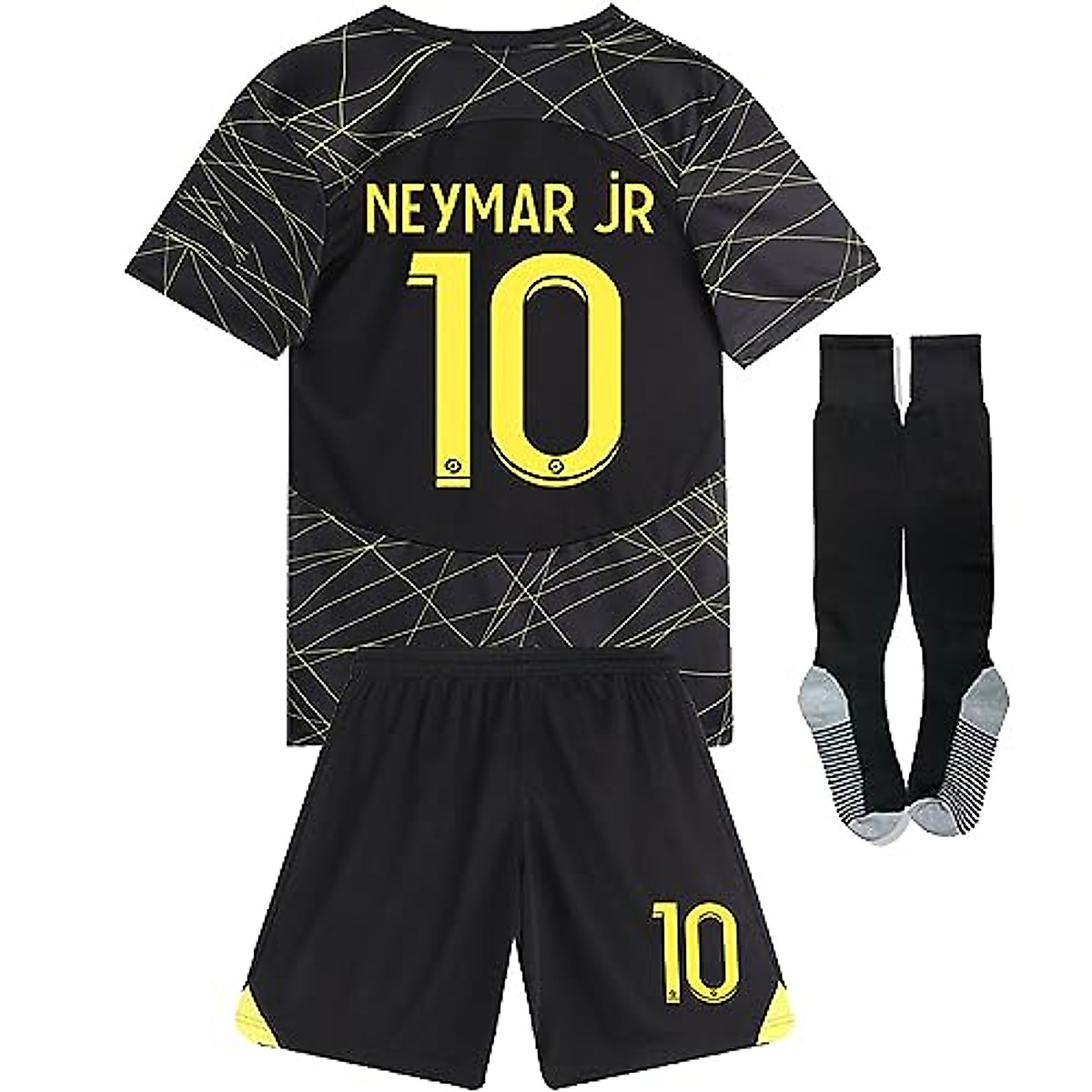 Casmyd Paris Soccer Jerseys for Boys Kids Me-ssii HOM/Awy Football Jersey Kit Youth Sports Team T-Shirt&Shorts Soccer Uniform