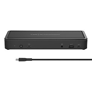 Belkin USB C Docking Station, Type C Hub That Supports Multiple Displays with HDMI 2.0, DisplayPort, USB C Ports, USB A Ports, and Gigabit Ethernet Port for MacBookPro, Air, XPS, Chromebook and More