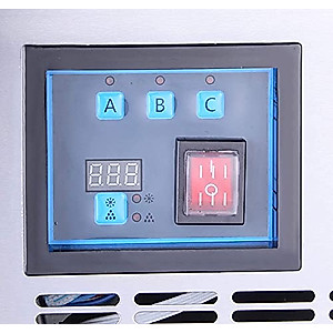 TECSPACE 110V Commercial Slushy Machine,15/30/45L Stainless Steel Margarita Smoothie Frozen Drink Maker for Ice Juice Tea Coffee Making, Sliver