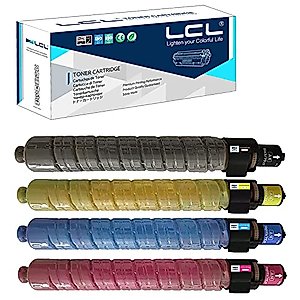 LCL Compatible Toner Cartridge Replacement for Ricoh 841578 841423 841422 841421 MP C3001 MPC3001 MP C3501 MPC3501 LD630 LD635 C9130 C9135 (4-Pack KCMY)