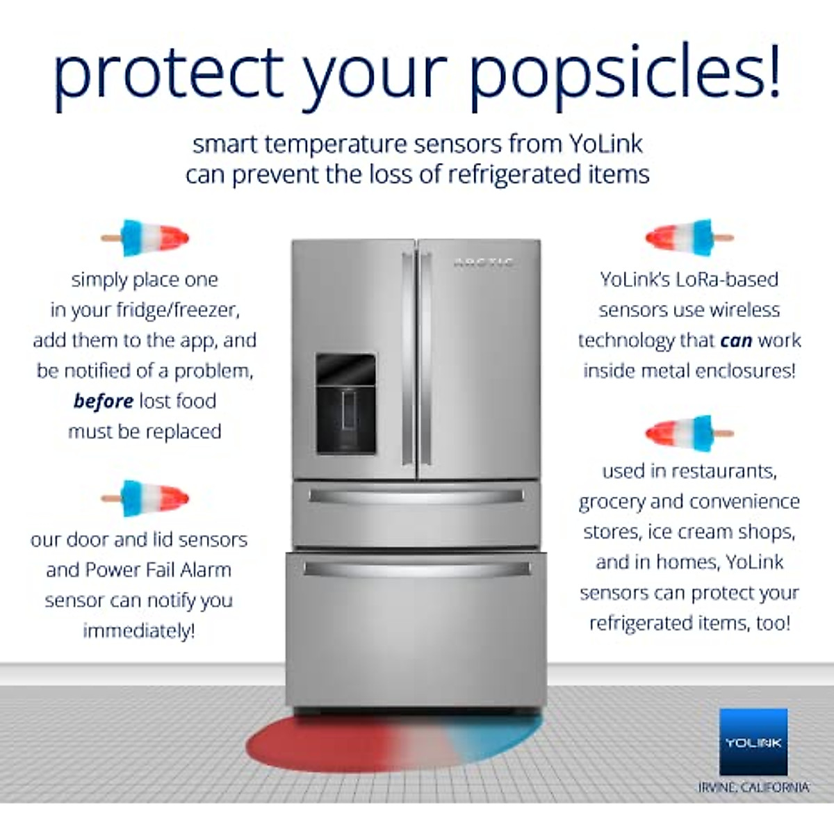 YoLink Smart Outdoor Temperature & Humidity Sensor, Hygrometer, Thermometer, 1000' Long Range, 2 Years Battery Life, Emails, Text/SMS, App Alerts, Alexa, IFTTT Integration. Hub Required!