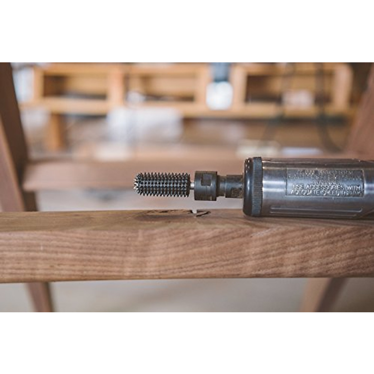 Kutzall Extreme Ball Nose Burr, 1⁄4" Shaft, Very Coarse - Woodworking Attachment for Bosch, DeWalt, Milwaukee, Makita. Abrasive Tungsten Carbide, 3⁄8" (9.5mm) Dia. X 1-1⁄2" (38.1mm) Length BNX-12X112C