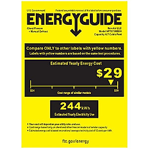 Newair Chest Freezer - 6.7 Cubic Feet Reach In Freezer Chest - Quiet Freezer with Digital Temperature Control, Open Door Alarm, and Fast Freeze Mode - Black